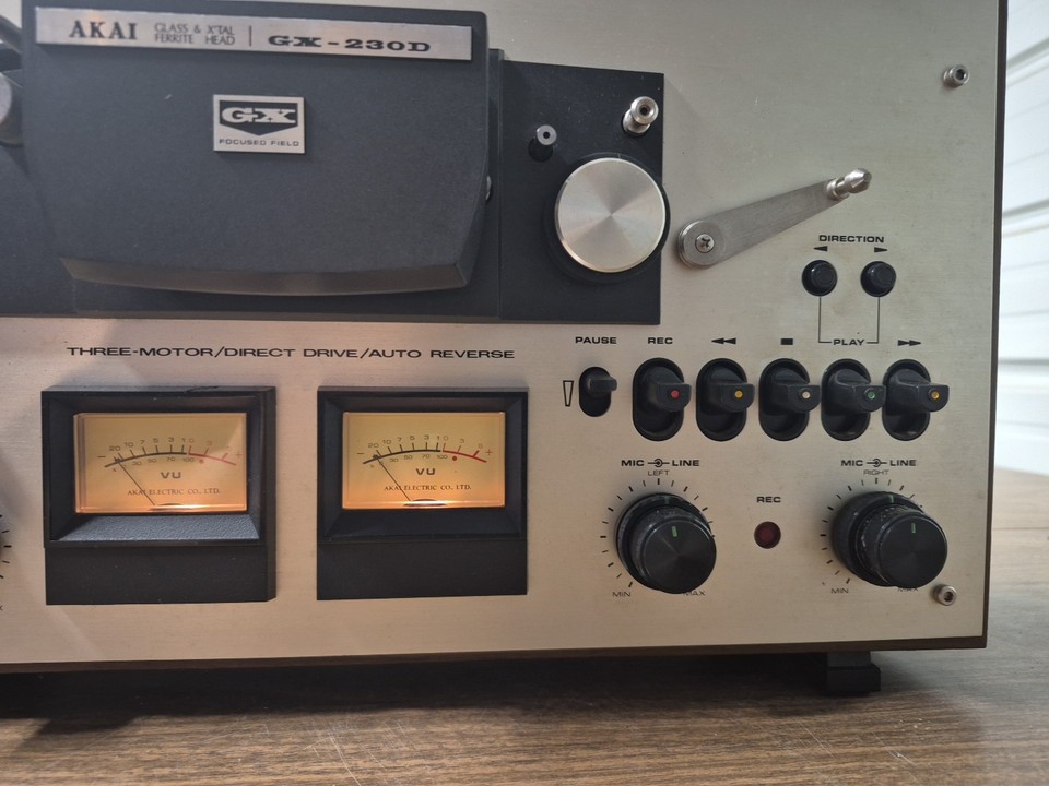 Vintage AKAI GX-230D Reel To Reel 3-Motor Direct Drive Auto Reverse ...