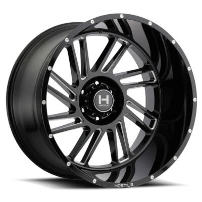 24 inch 24x14 Hostile Stryker Blade Cut wheels rims 8x170 -76 | eBay