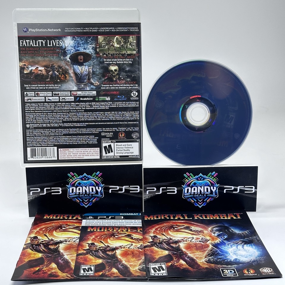 Mortal Kombat PS3 CIB W/ Manual - Black Label - PlayStation 3 | eBay