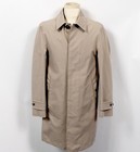 Crombie Men's Tan Shower Proof Rainmac With Blue Interior New #127 | eBay