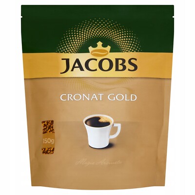 Jacobs CRONAT GOLD Instant Coffee Refill pouch 150g/5.29oz - FREE ...