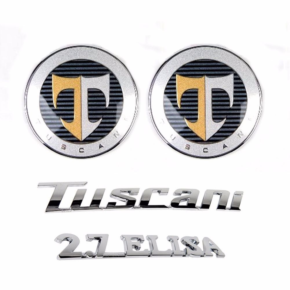 Hood Rear Logo Emblem Set for OEM Parts 2007-2008 Tiburon TUSCANI 2.7 ...
