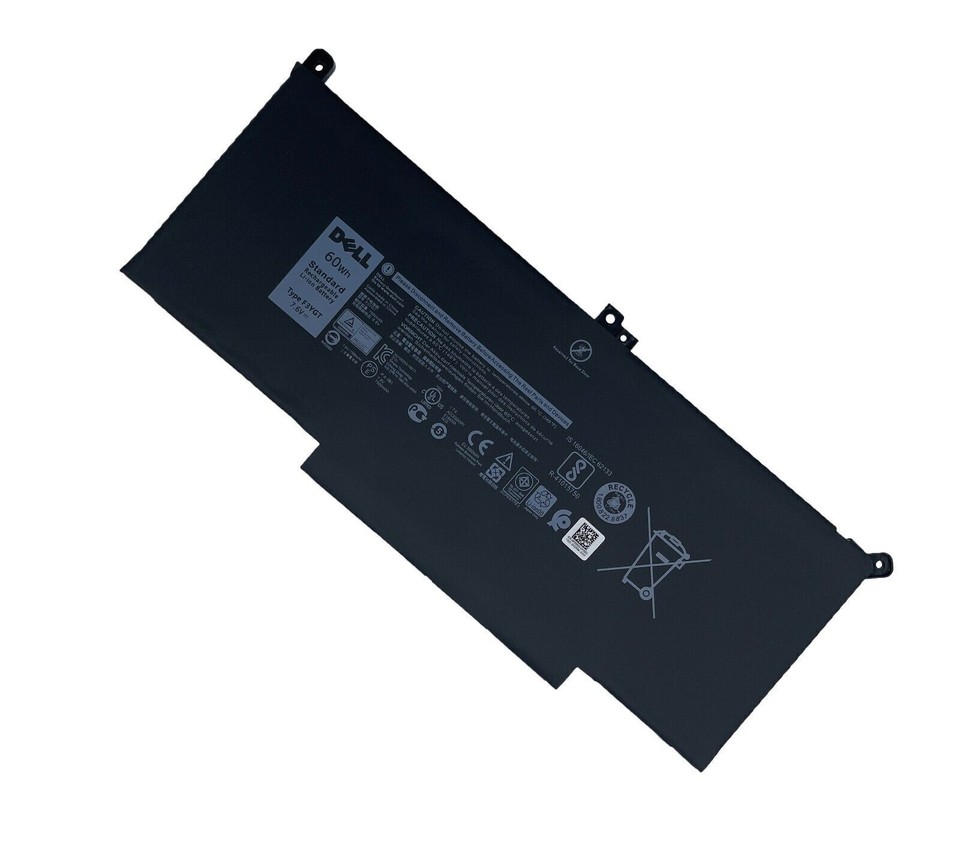 NEW OEM 60Wh F3YGT DM3WC Battery For Dell Latitude 7480 7490 7380 7280 ...