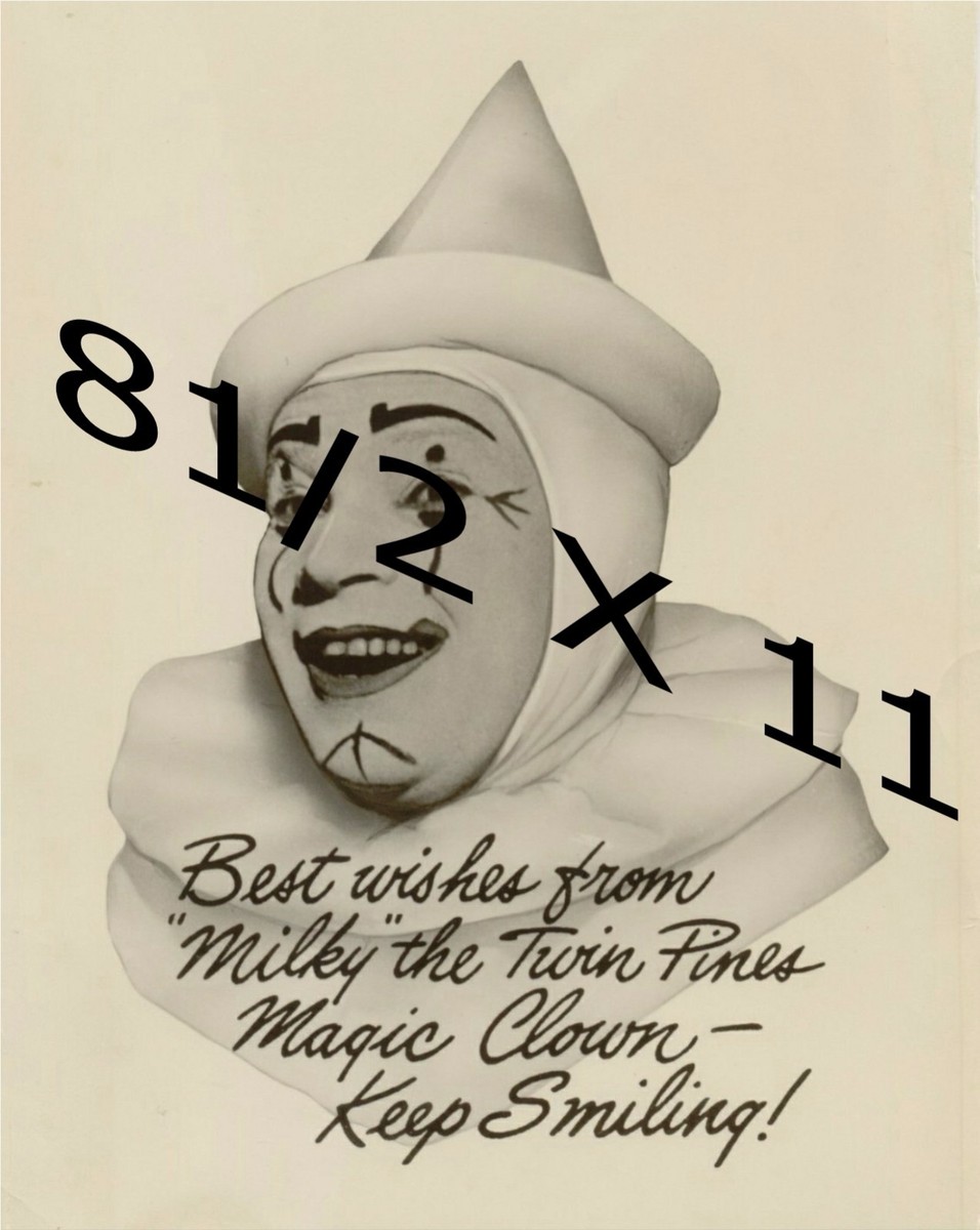Milky The Clown Tv Show Vintage Wooden Folk Art Clown Clock Kit Artist
