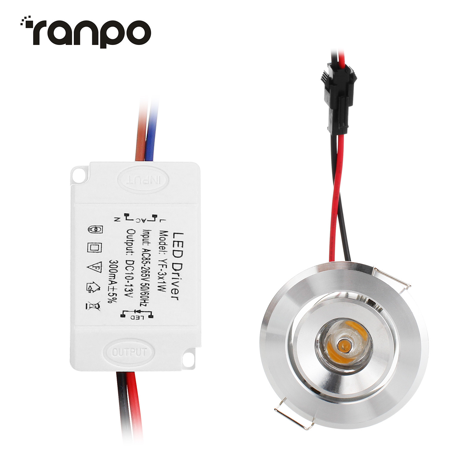 LED Light 85V-265V LED COB Ceiling Light High Power Bulb Recessed ...