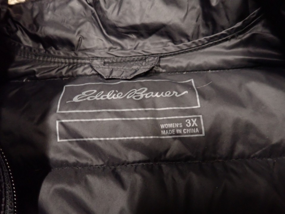 EDDIE BAUER EB650 DOWN PUFFY JACKET Women's sz 3X Packable & Warm ...