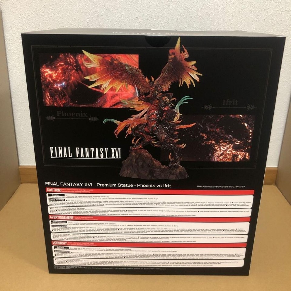 Final Fantasy XVI Collector's Edition Figure Phoenix VS Ifrit without ...