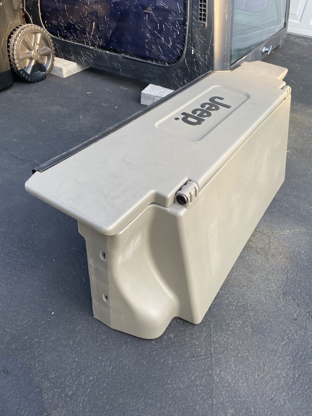 1997-2006 Jeep Wrangler TJ LJ Hardtop Rear Trunk Storage Box Cover OEM ...