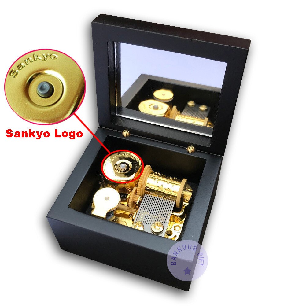 Play "Music Box Dancer" Wooden Music Box With Sankyo Musical Movement ...
