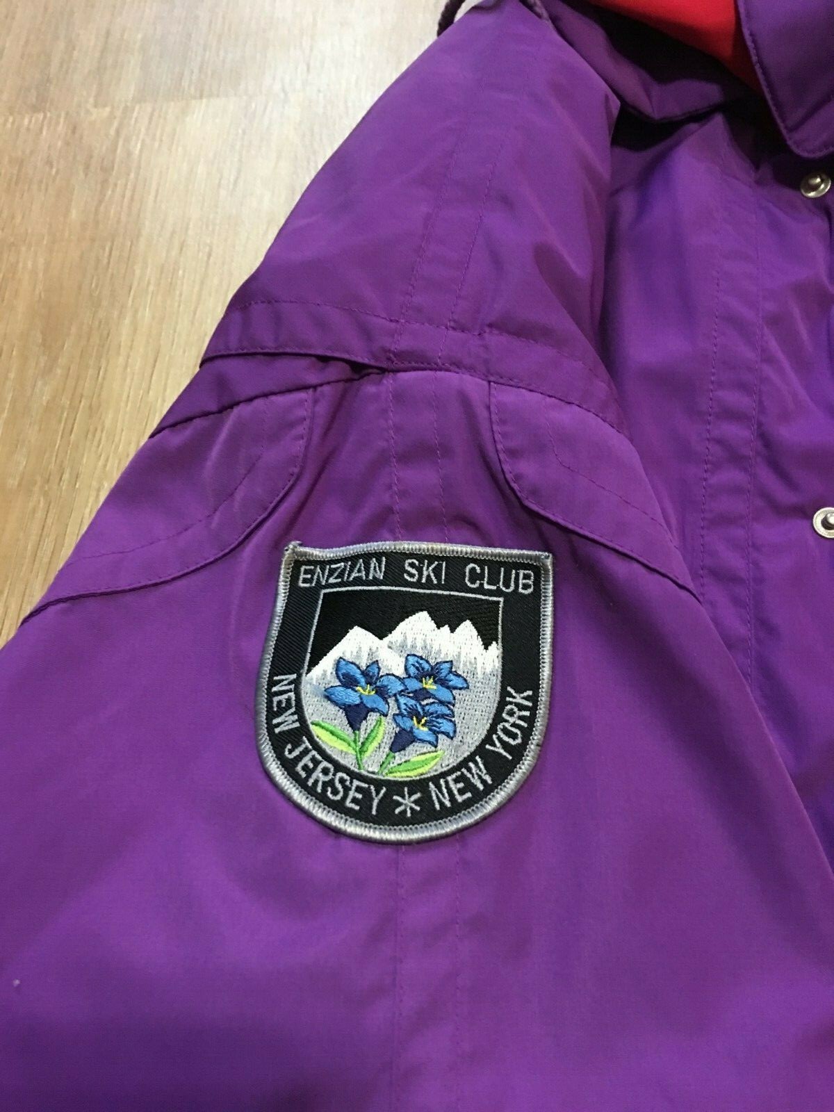 Bogner Women's Vintage Purple Full Zip Retractable Hood Ski Jacket US ...