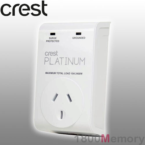 Crest Platinum Power 1 Socket Device Surge Protector Board Grounded ...