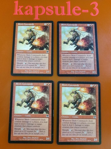 4x Skirk Commando | Onslaught | MTG Magic Cards | eBay