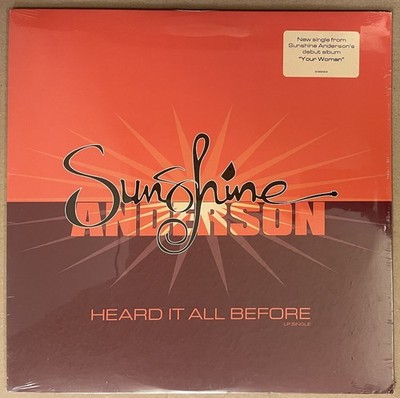 SUNSHINE ANDERSON - Heard It All Before - 12" (Vinyl) 2001 Atlantic ...