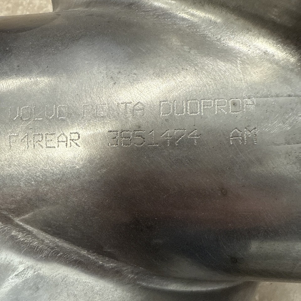 Volvo Penta F-4 REAR Right Hand Stainless Steel Propeller | eBay