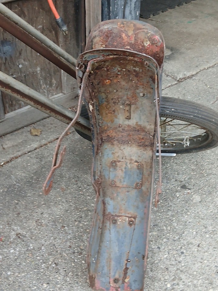 1949 Harley davidson panhead real fender Harley Davidson panhead rear ...