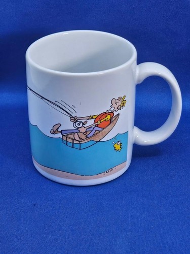 Vtg Hallmark Cartoon Joke Fishing Fisherman Mug This'll Keep Him Busy ...