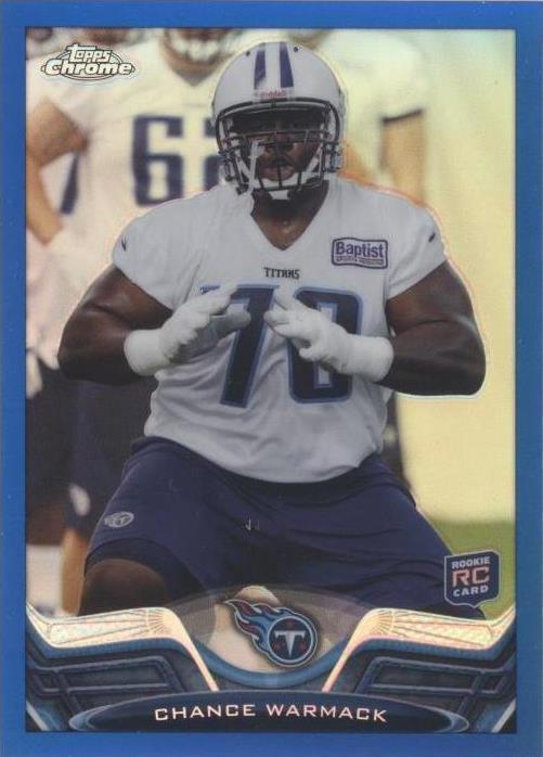 2013 Topps Chrome - Chance Warmack #127 Blue Border Refractor /199 (RC ...