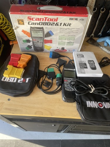 INNOVA Equus 3140 OBD 1 & 2 Scanner Tool Kit CAN OBD I & II Cables ...
