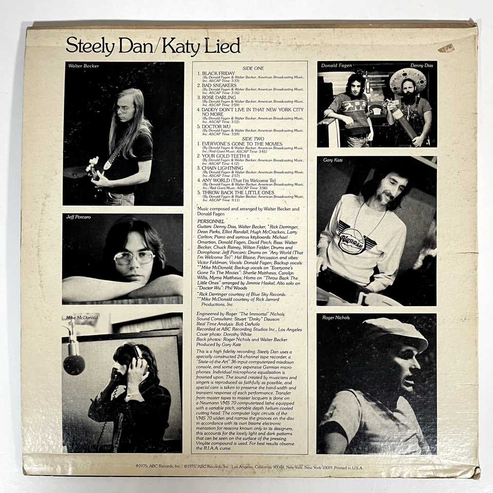 STEELY DAN Katy Lied Vinyl LP 1975 | eBay