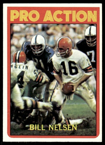1972 Topps Football Bill Nelsen Cleveland Browns #130 EX-MT+ | eBay