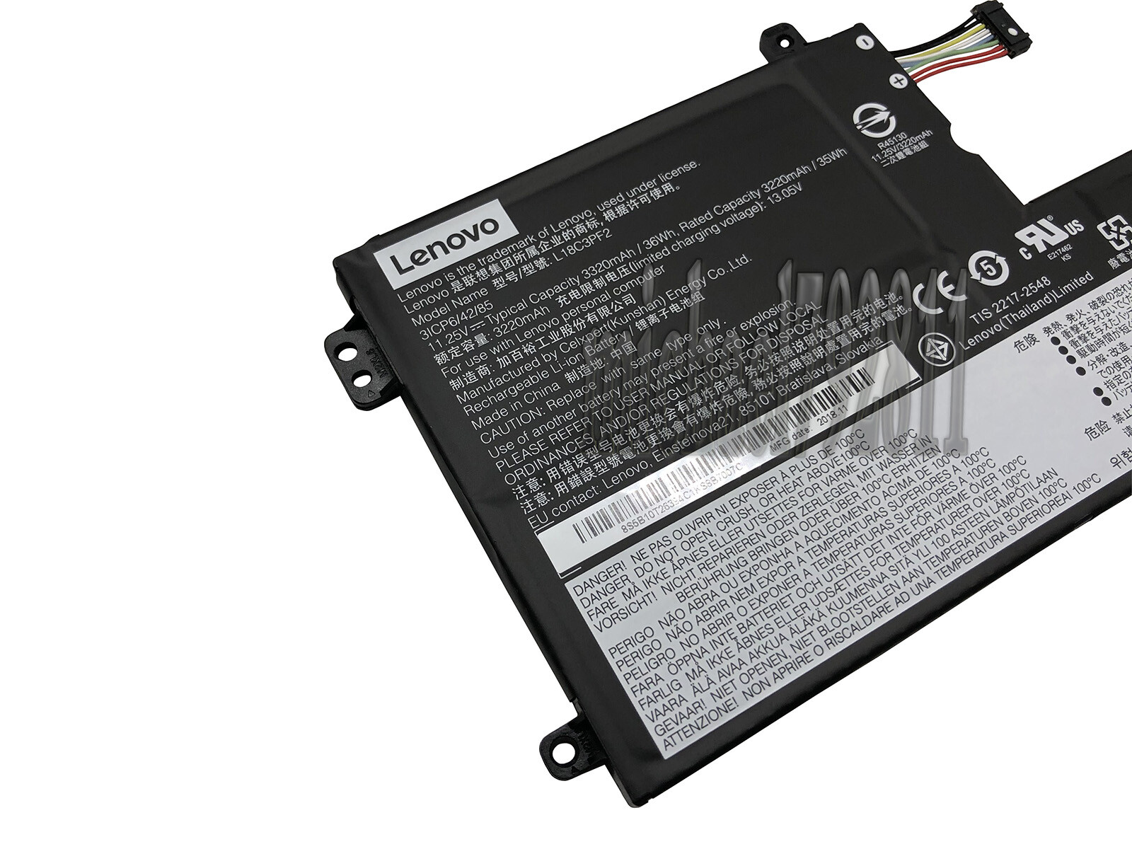 New Genuine L18C3PF2 Battery for Lenovo L340-15IWL 81LG L18M3PF2 ...