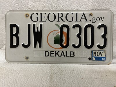 2016 Georgia License Plate ~ DeKalb County | eBay
