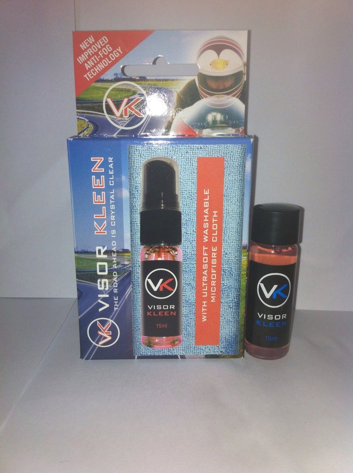 VISOR CLEANER FOR MOTORBIKE &MOTORCYCLE HELMET VISOR CLEANING CAREKIT ...