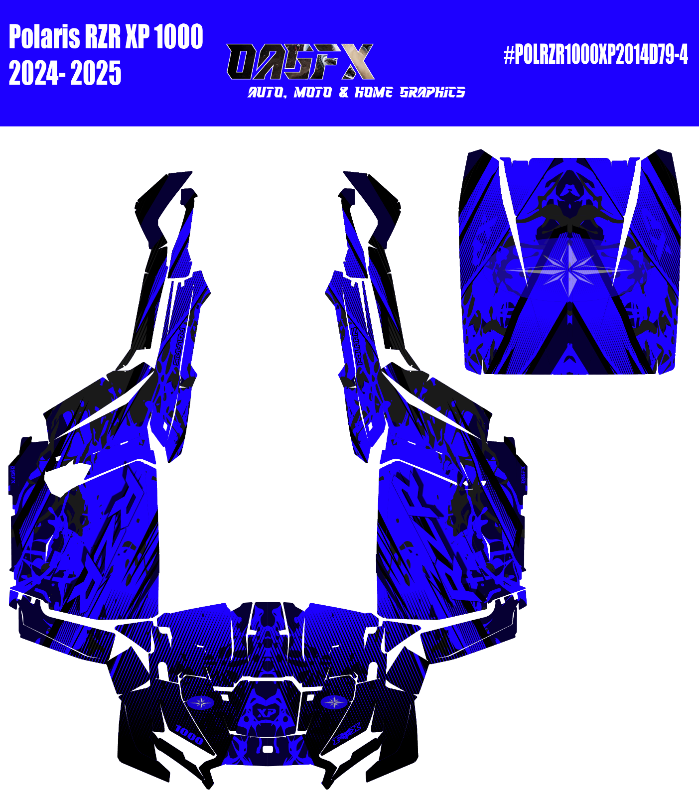 2024-2025 Polaris RZR XP 1000 Graphics Kit D79-4 OAGFX | eBay