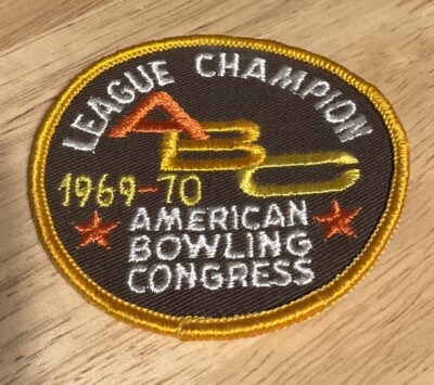 ABC League Champion 1969-70 Patch - American Bowling Congress | eBay
