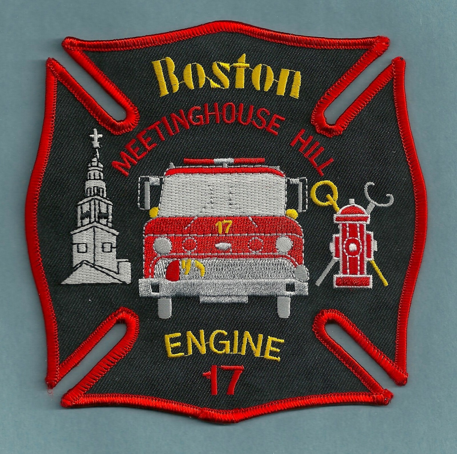 BOSTON ENGINE COMPANY 17 FIRE PATCH MEETINGHOUSE HILL | eBay