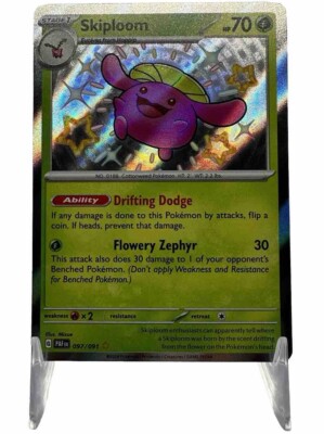 Skiploom 097/091 Paldean Fates Pokémon TCG Scarlet Violet Holo Shiny ...