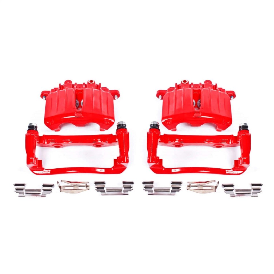PowerStop Red Powder Coated Calipers S4764 792088929891| eBay