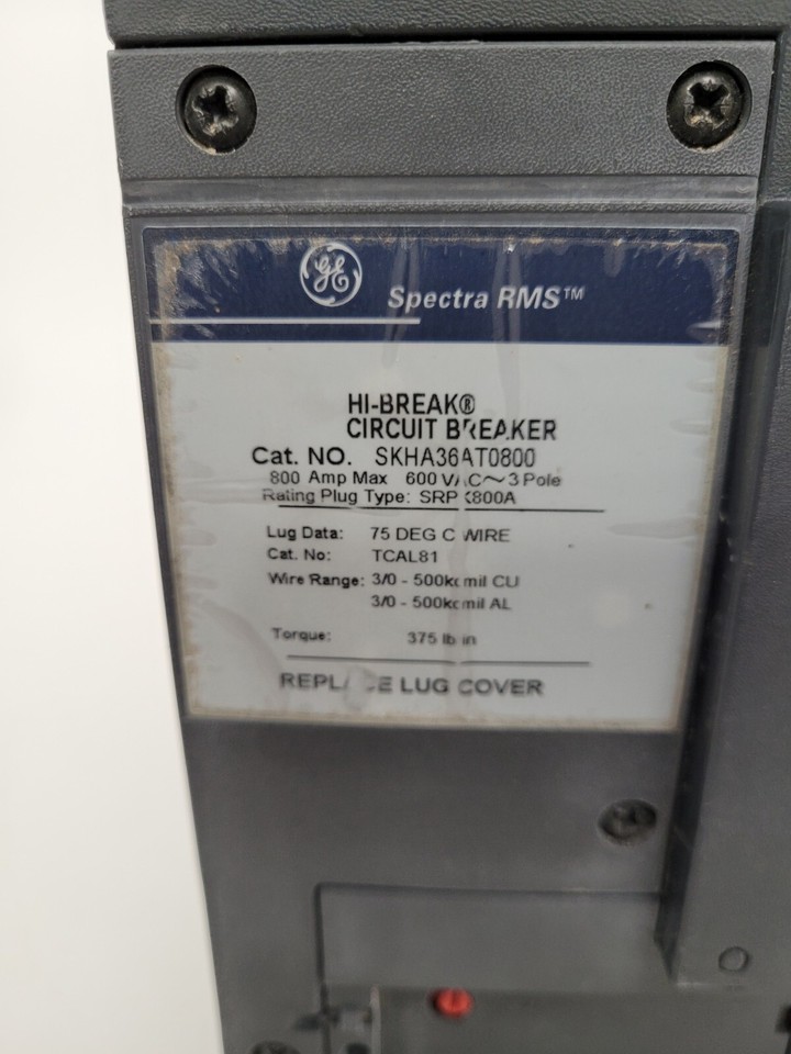 SKHA36AT0800 GE Spectra 800 Amp Circuit Breaker SRPK800A800 - Next Day ...