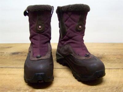 MERRELL Whiteout Mid Waterproof Opti-Warm Huckleberry Womens Boots size ...