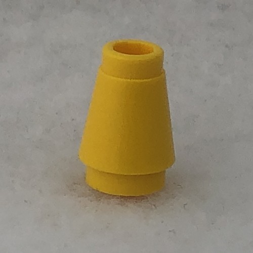 LEGO 4589b Yellow Cone 1 x 1 with Top Groove (x1) | eBay