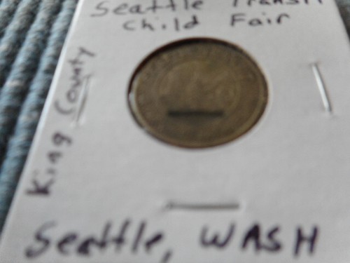 Very old Seattle Washington "Good For Child's Fare" Transit Token | eBay