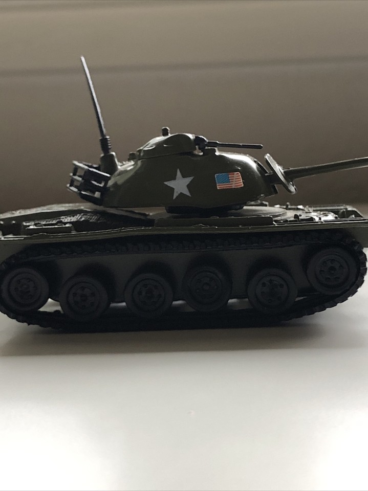 Vintage Zee Zylmex Military Diecast Tank T412 M48 Patton somewhat loose ...