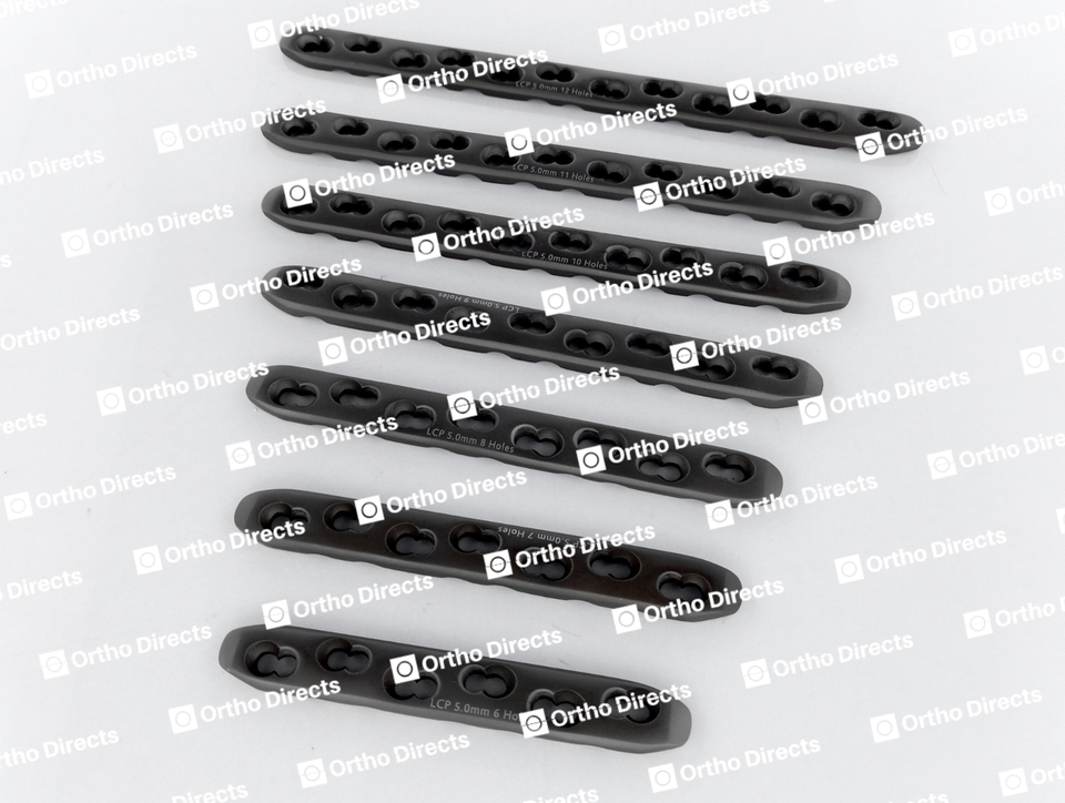 LCP Broad Safety Locking Plates 5-12 Combi Holes 8 Pcs Surgical Set ...
