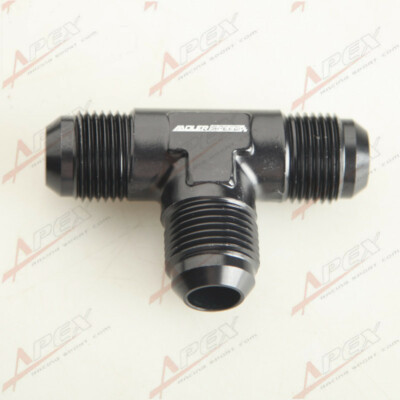 US AN10 10AN AN -10 Male Flare Union Tee T-piece Fitting Adapter Black ...