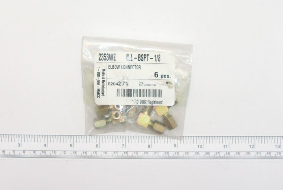 Lot of 6 EMB, Elbow Connector, 2353WE 4LL-BSPT-1/8", 1086A | eBay