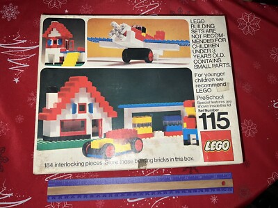Vintage 1970s Lego BOX ONLY #115 | eBay