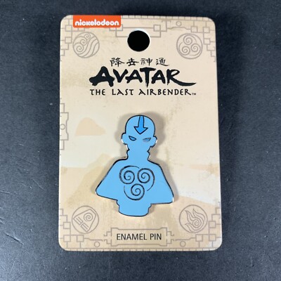 Avatar The Last Airbender Aang Aang Air Nation Symbol Silhouette Enamel ...