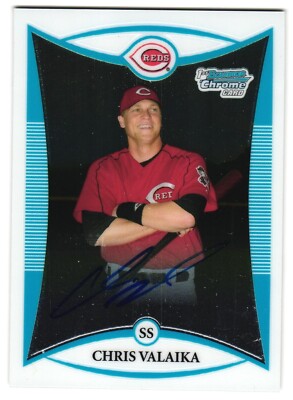 Chris Valaika 2008 Bowman Chrome Prospects on Card Autograph Rookie | eBay