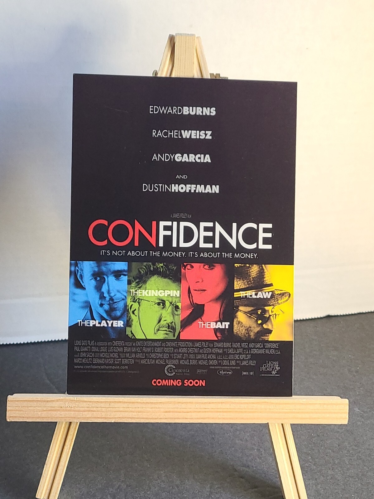 Max Racks~ Advertising Postcard~ Movie ~ Confidence | eBay