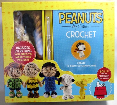 2015 PEANUTS CROCHET KIT BY KRISTEN RASK , KIT & BOOKET,CHARLIE BROWN ...