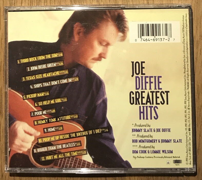 Greatest Hits by Joe Diffie (CD, Jun-1998, Epic) 74646913727 | eBay