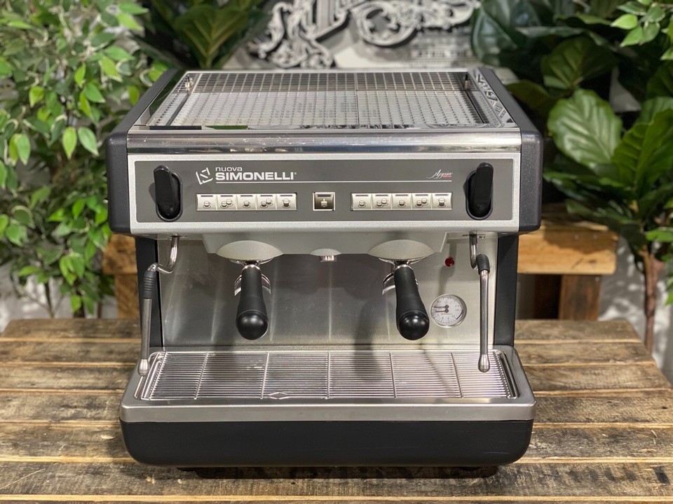 NUOVA SIMONELLI APPIA 2 GROUP BLACK COMPACT ESPRESSO COFFEE MACHINE ...