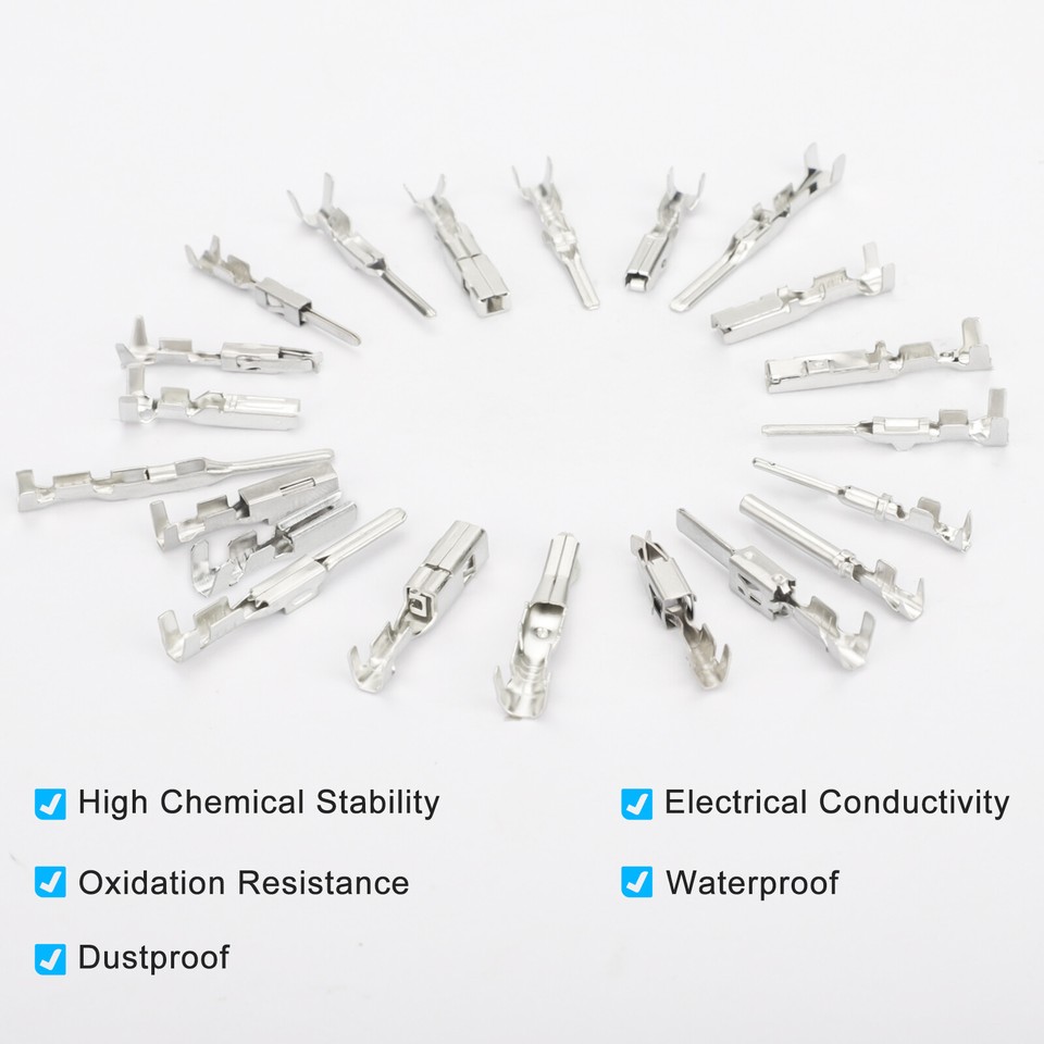290Pcs Car Electrical Wire Terminal Pins Kit 1/1.5/1.8/2.2/2.8/3.5mm ...