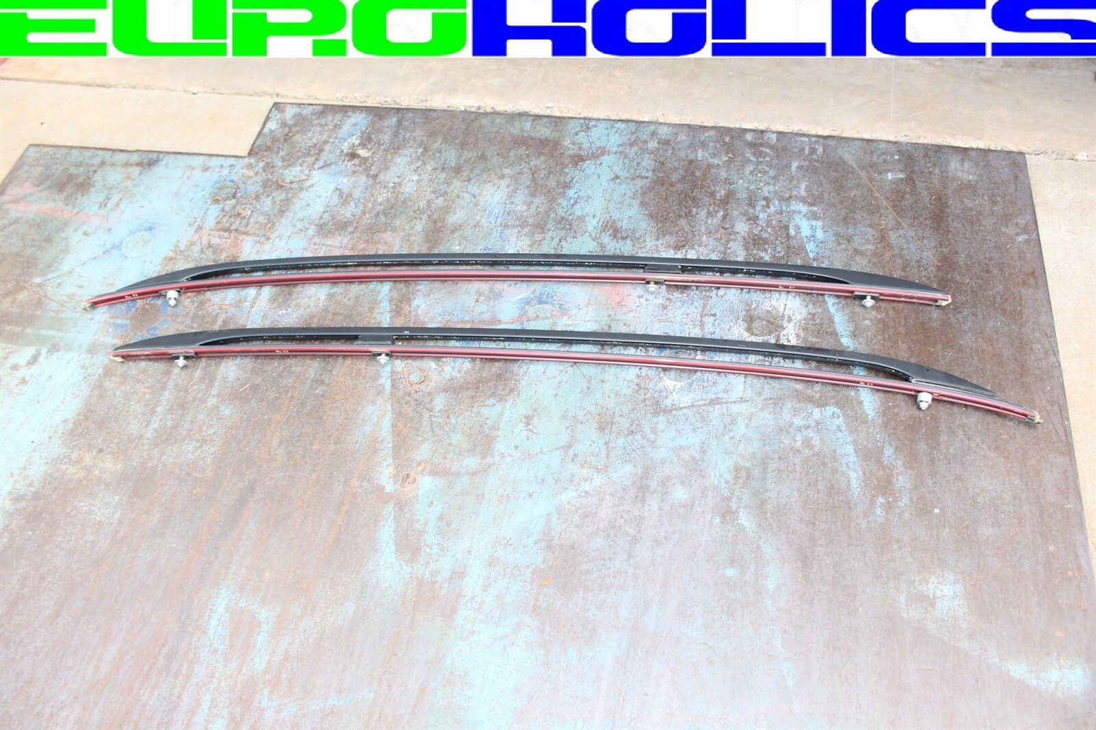 Pair OEM BMW E83 X3 04-10 Left Right Roof Cargo Luggage Rack Rails RED ...