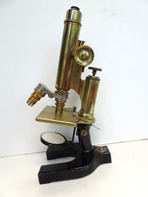 Science & Medicine (Pre-1930) - Antique Brass Microscope